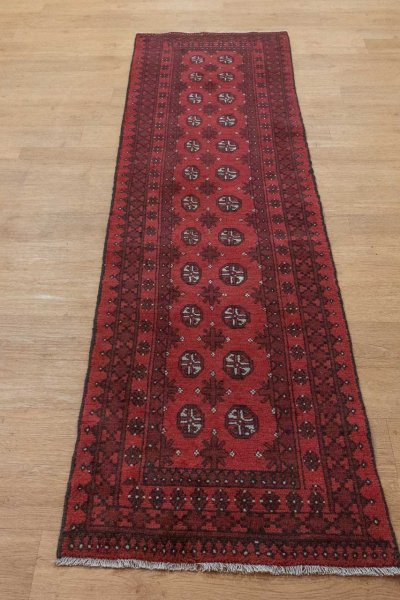 Hand-Knotted Aqcha Runner From Afghanistan (SN:23104) Olney Oriental Rugs