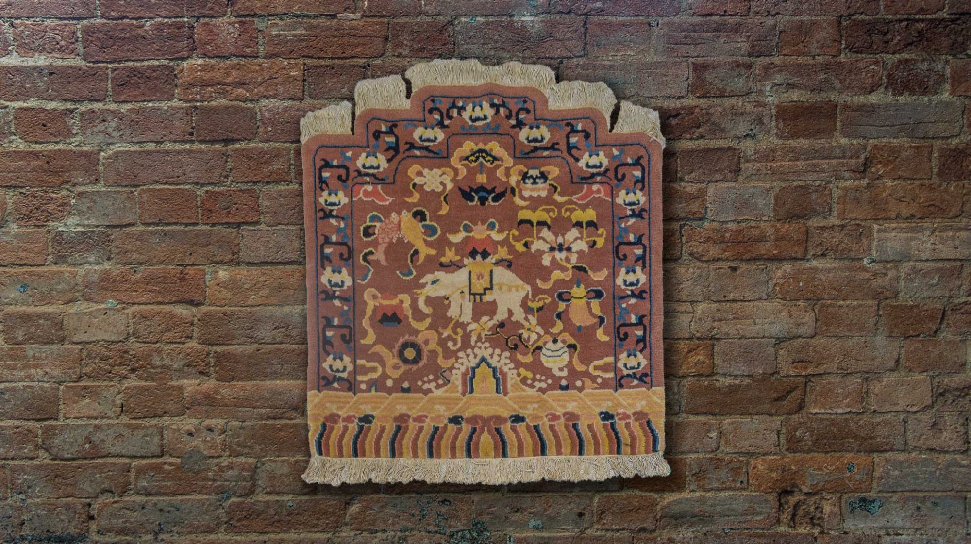 Hand-Knotted Ho Pei Wall Hanging From China (SN:1760) Olney Oriental Rugs