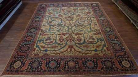 Hand-Knotted Mamluk Rug From India (SN:19743) Olney Oriental Rugs