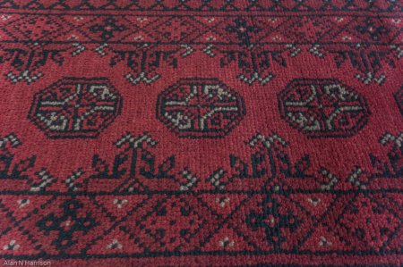 Hand-Knotted Aqcha Runner From Afghanistan (SN:22476) Olney Oriental Rugs