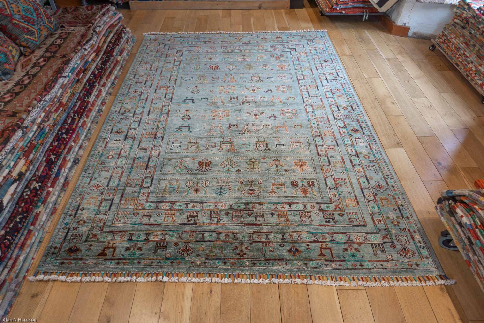 Hand-Knotted Khorjin Rug From Afghanistan (SN:28152) Olney Oriental Rugs